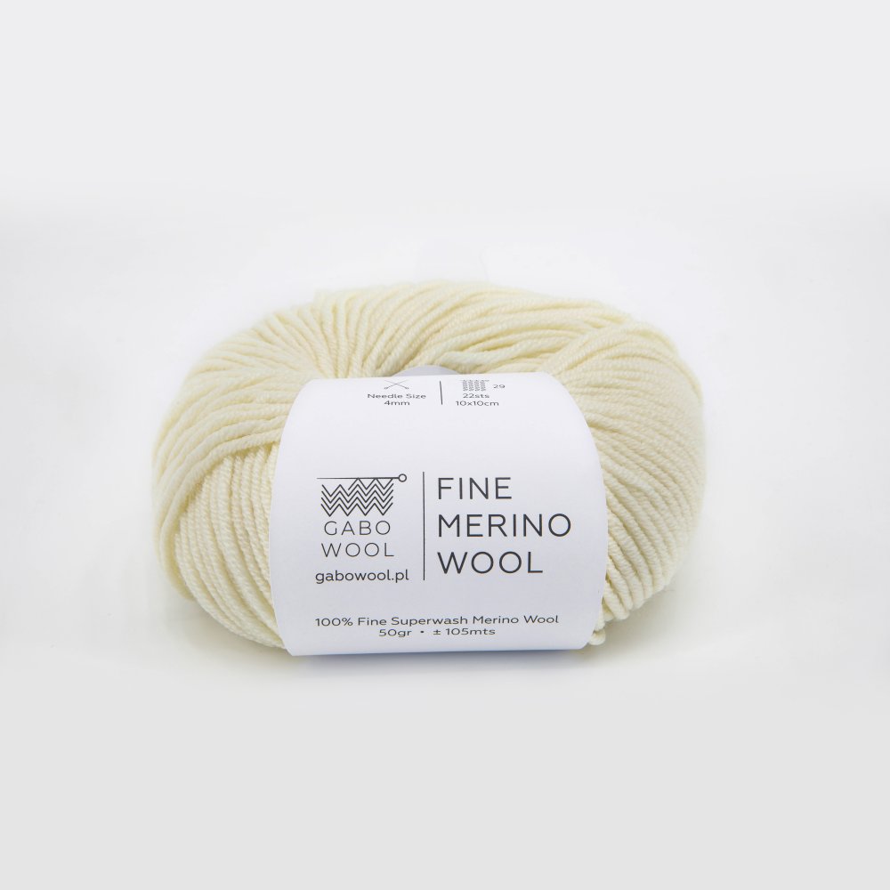 Gabo Wool Fine Merino Wool 100 - přírodní | apola - Příze a galanterie
